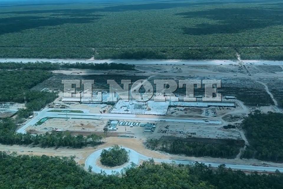 Reporta AMLO 44% de avance de aeropuerto de Tulum